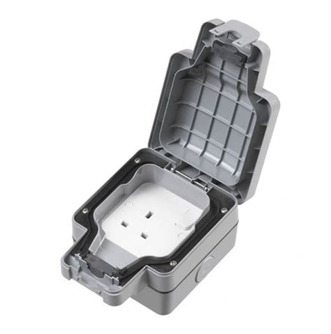 Mk Masterseal Plus K56486gry 1 Gang Switched Socket 13a Ip66 Rated Grey
