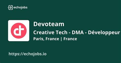 devoteam is hiring creative tech dma développeur web fullstack microsoft h f paris france