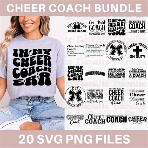 Cheer Coach Svg Bundle Funny Cheerleading Quotes Cute Cheer Team