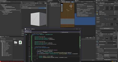 frustum culling not working as expected rendering cube behind camera unity engine unity
