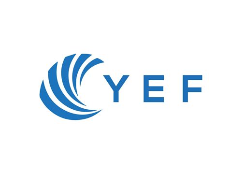 Yef Letter Logo Design On White Background Yef Creative Circle Letter