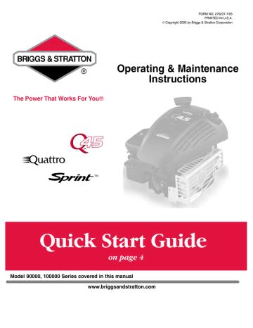 Briggs And Stratton Ybsxs Manual - Briggs Stratton Owners Manual Pdf ...