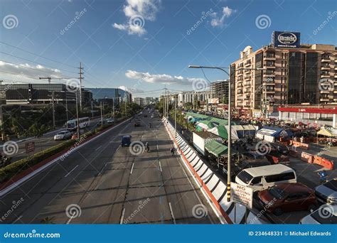 Paranaque Metro Manila Philippines Baclaran District And Roxas Boulevard As Seen From An