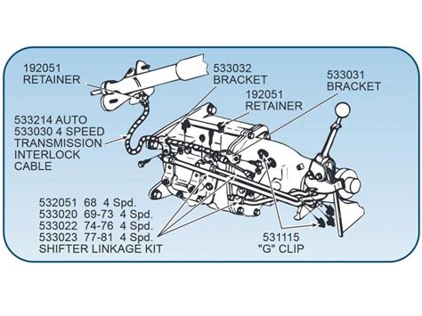 77 81 Shifter Linkage Kit 4 Speed Corvette Depot