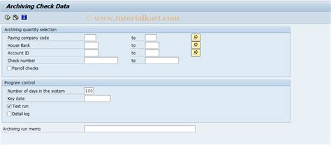 FCHA SAP Tcode Check Archiving
