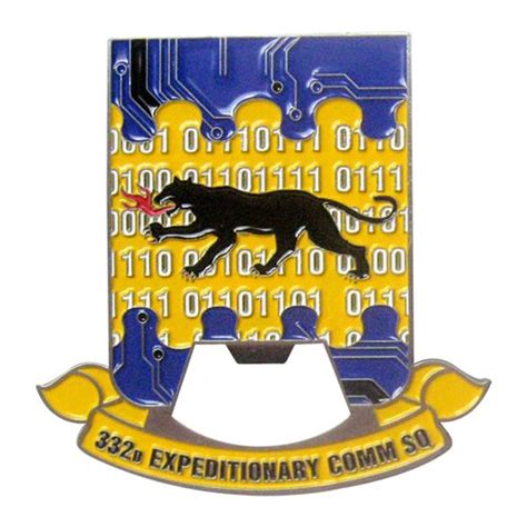 332 Ecs Bottle Opener Challenge Coin 332nd Expeditionary