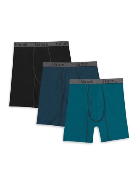 Hanes Mens Comfort Flex Fit Ultra Soft Cotton Stretch Long Leg Boxer