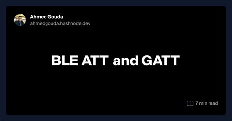 ble att and gatt