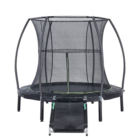 Jumpking 7 Ft Round Trampoline With Enclosure And Ramp Perfect For