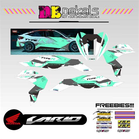 Click V3 Type R Concept Car Meta Decals Shopee Malaysia