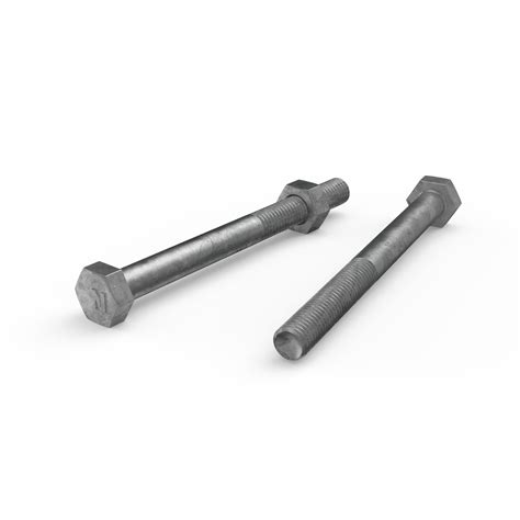 Zenith Hot Dip Galvanised Hex Head Bolts And Nuts M8 X 90mm 25 Pack
