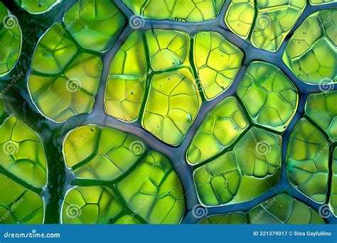 Plant Cells Microscopy Royalty Free Illustration