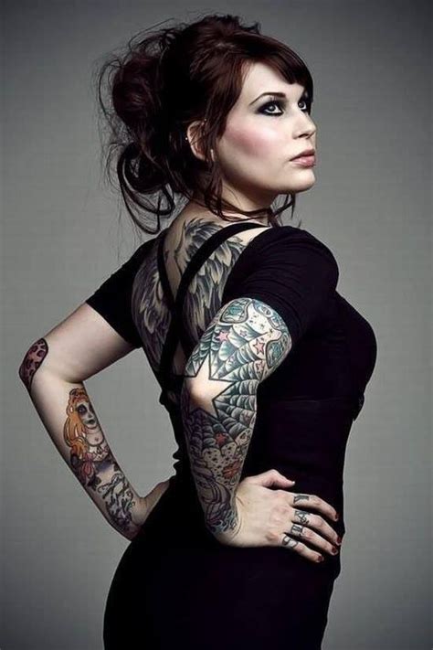 La Ink Tattoos Ink Master Angels Girls With Half Sleeves Tattooed Women