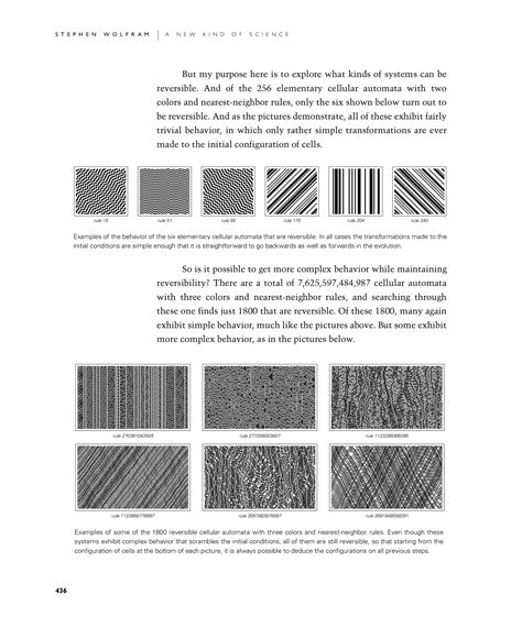 The Notion Of Reversibility A New Kind Of Science Online By Stephen Wolfram [page 436]