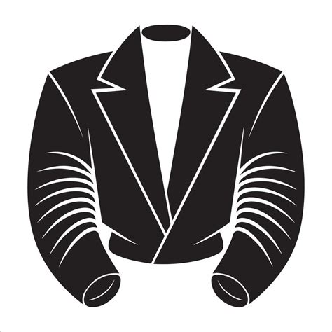 Fashionable Oversized Blazer Silhouette Design 57051039 Vector Art At