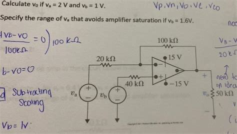 solved calculate vo if va 2v and vb 1v spesify the range of