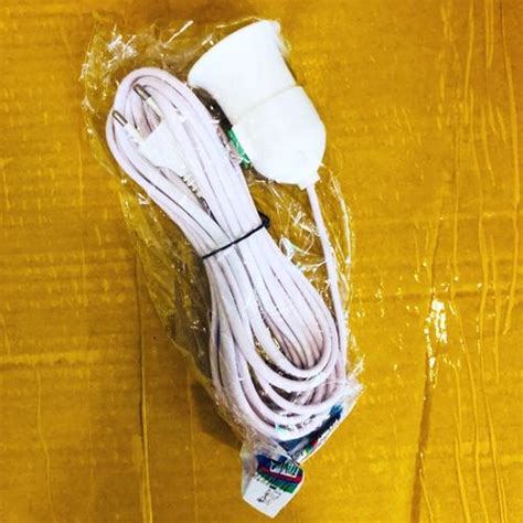 Jual Fitting Lampu Kabel 5 Meter Kepala Colokan Fitting Kabel