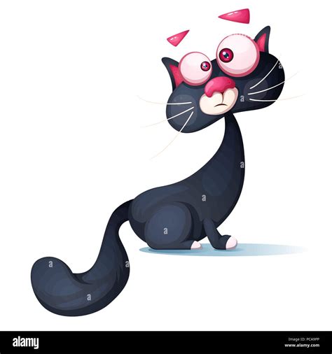 Silly Cat Cartoons Funny Cat Clipart Cartoon Colorful Cats Afbeelding