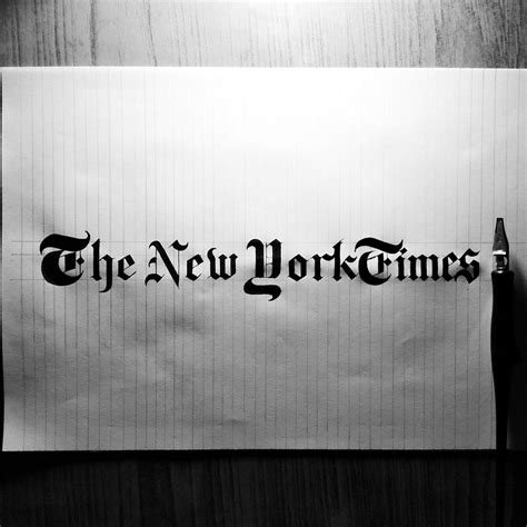 Trying The New York Times Logo By Priyansh Kalkal On Dribbble
