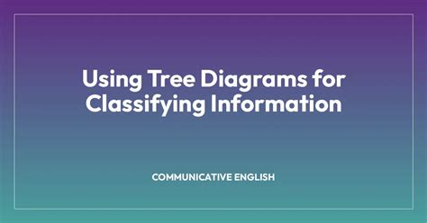 Using Tree Diagrams For Classifying Information Bns Institute
