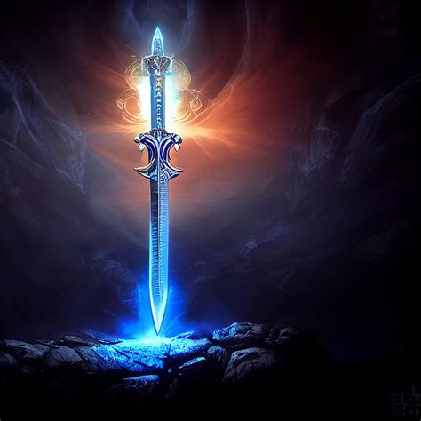 A Legendary Sword Fantasy Divine Light Light Particles 7fed008a D63b