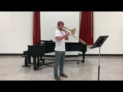 2024 25 Tmea All State Trombone Etude 3 Youtube