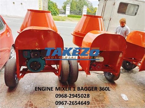 Engine Mixer 1 Bagger 360l Commercial And Industrial Construction