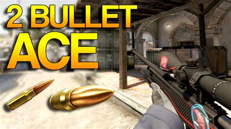 CS GO Ace In 2 BULLETS YouTube