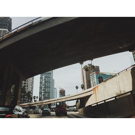 Christina Laguens On Instagram Dtla La California Freeway Overpass City Cars