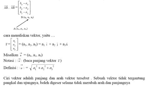Rumus Matematika Vektor Kumpulan Cara