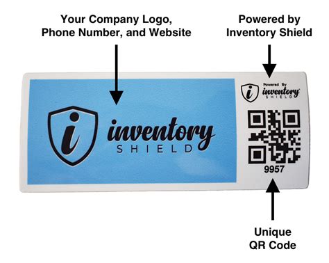 Tracking Labels Inventory Shield