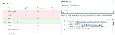Format Sharepoint List Row Based On Empty Column Using Json
