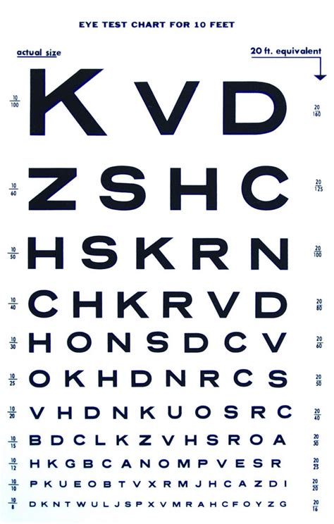 Snellen Chart Template Activity Shelter