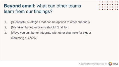 Evaluate Your Email Performance With An Email Reporting Template Litmus