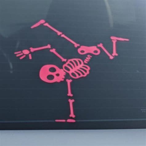 Custom Skeleton Decal Dancing Skeleton Decal Skeleton Vinyl Decal Skeleton Sticker Halloween