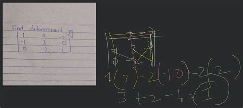 find determinant [ left left lvert begin{array}{ccc}1 and 2 and 2