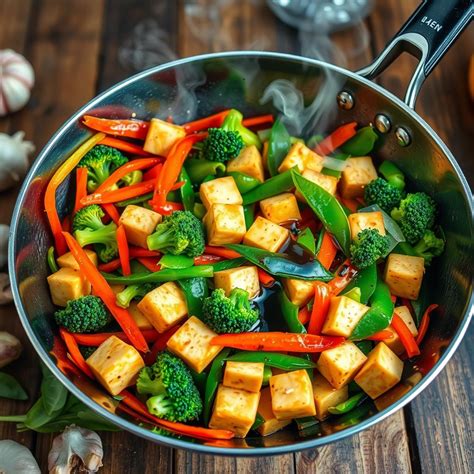 Healthy Vegetable Stir Fry With Tofu Recipe