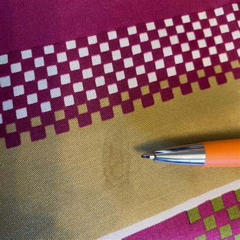 Echo Silk Scarf Checkerboard Pattern Red Violet Gold Gem