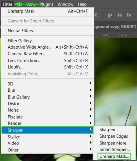 how to use the unsharp mask to sharpen images in photoshop