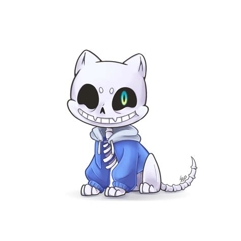 I Made A Fanart Of Sans As A Cat What Do You Think Rundertale