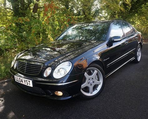 2004 Mercedes E Class Black Manual 5 Speed Right Hand Drive In