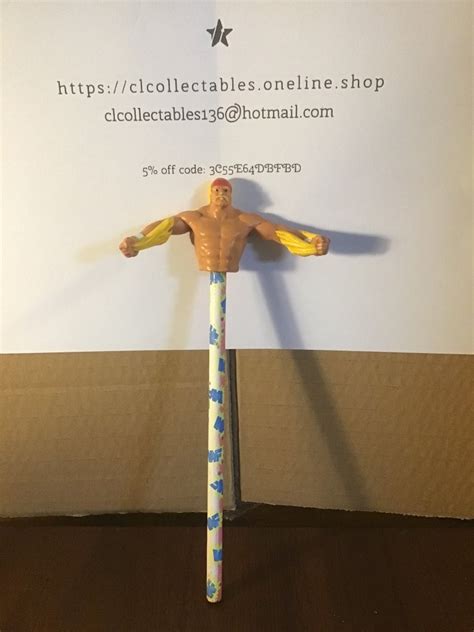 Wwf Superstar Hulk Hogan Pencil Topper 1990s A Thread ⬇️ Lawrence Dotson