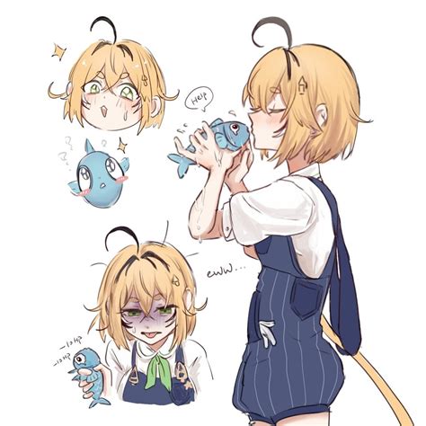 Sameko Saba And Dooby Indie Virtual Youtuber Drawn By Happy