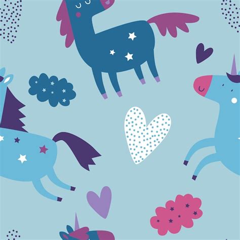Premium Vector Unicorn Cute Pattern