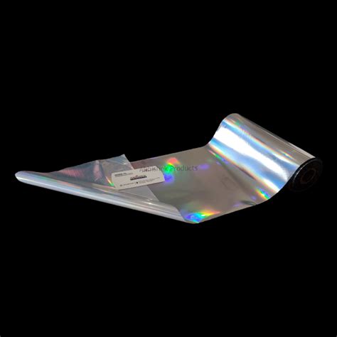 85 Inch X 112 Meter Rainbow Silver Foil Metallic Roll Laserjet