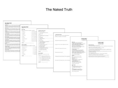 The Movie The Naked Truth Teaching Resources