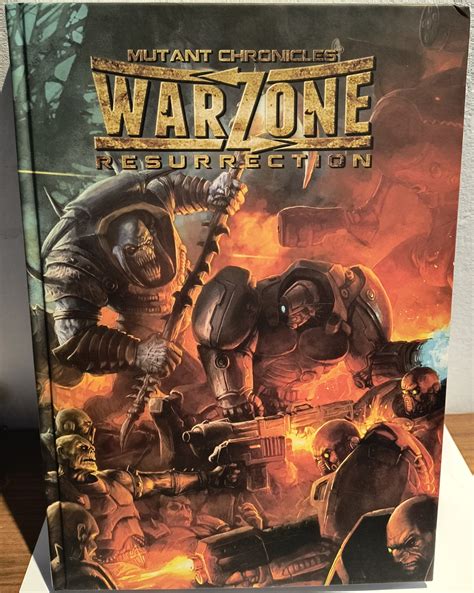 Warzone Mutant Chronicles Resurrection Hc Rulebook Kickstarter