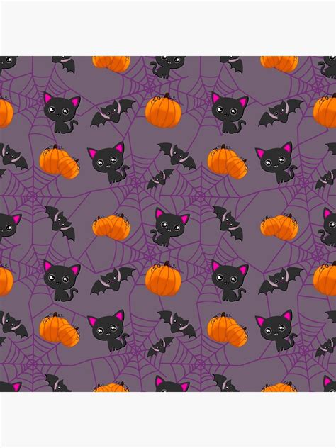 Cute But Spooky Patterns Poster By Jagilinki Redbubble