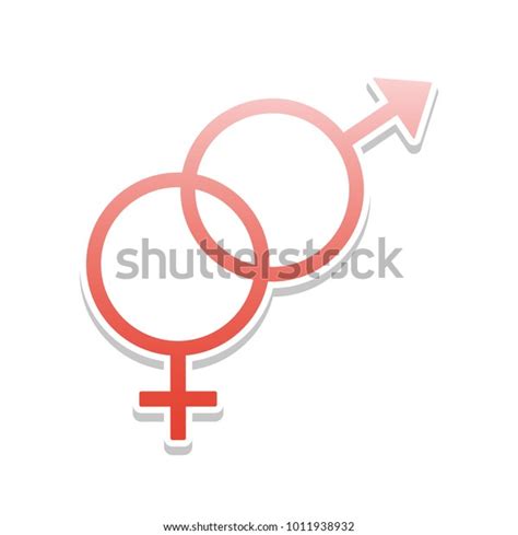 Sex Symbol Sign Vector Reddish Icon Stock Vector Royalty Free 1011938932 Shutterstock