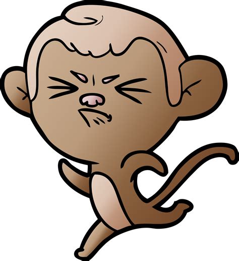 Cartoon Annoyed Monkey Drawing 46930948 Png